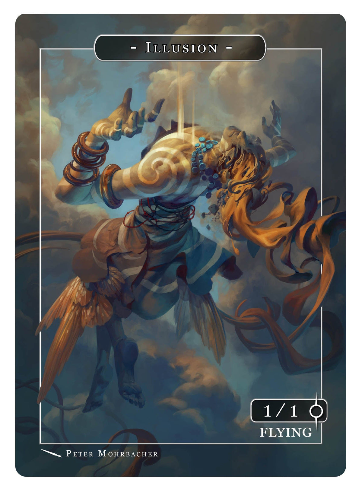 Illusion Token (1/1 - Flying) by Peter Mohrbacher - Original Magic Art