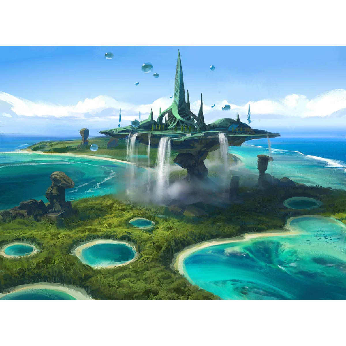 Magic The Gathering Island Art