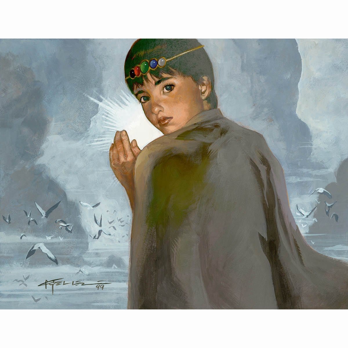 Christopher Moeller Tagged "Spirit" - Original Magic Art