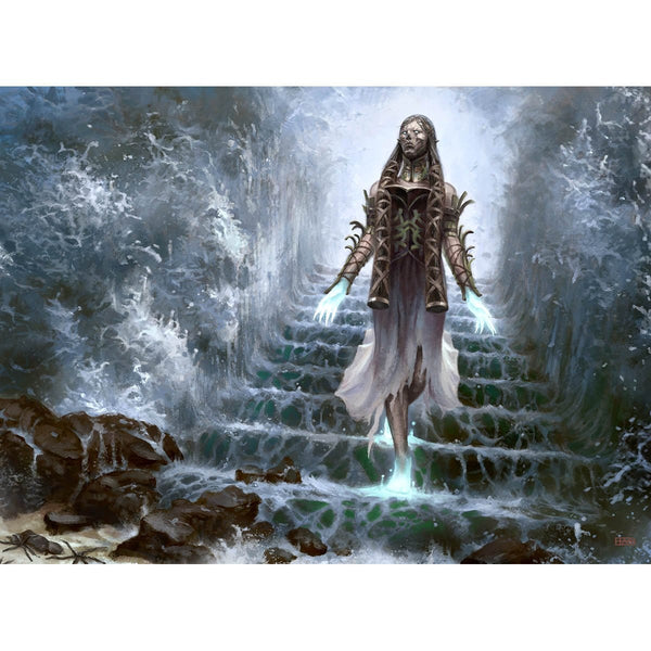 Kaldheim Tagged "Zombie Wizard" - Original Magic Art