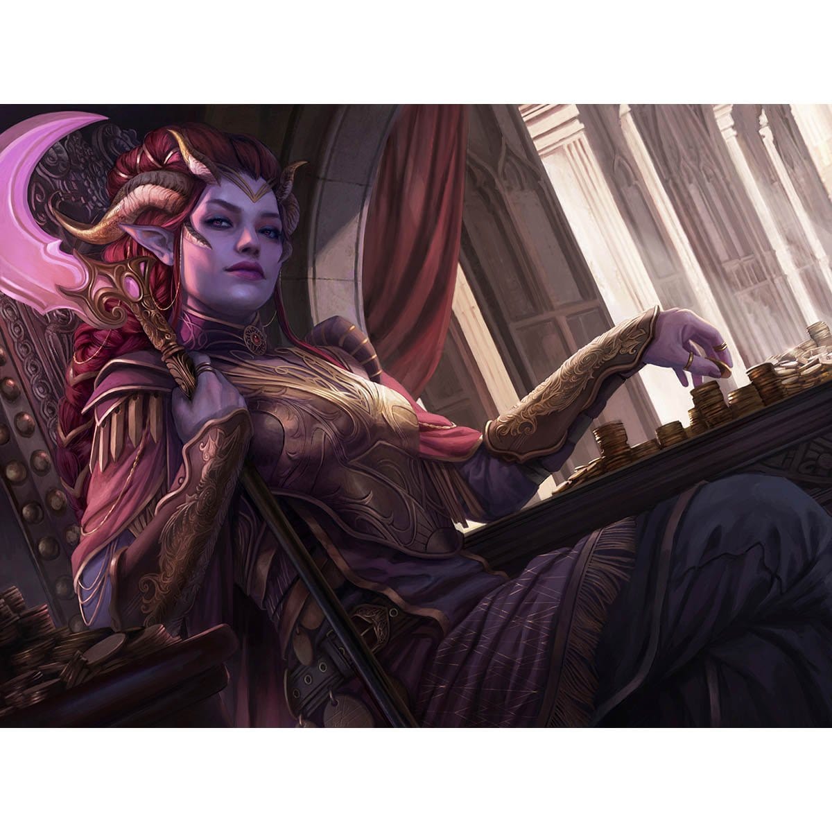 Jumpstart Tagged "Azra Warlock" - Original Magic Art