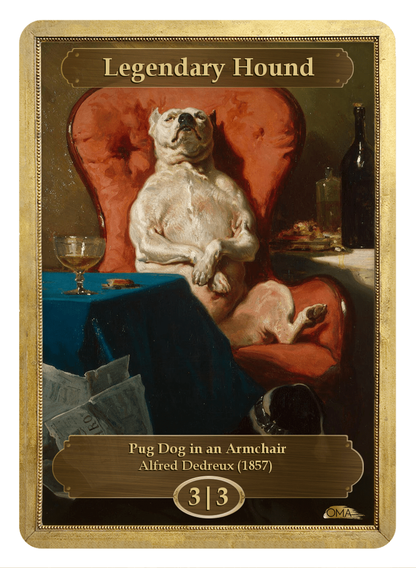 Patreon Tokens Tagged "Legendary Hound" - Original Magic Art