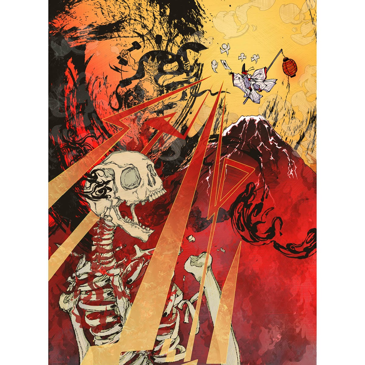 Lightning Bolt Print - Original Magic Art