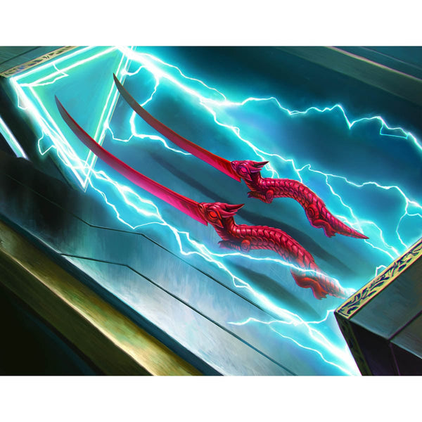 Lizard Blades Print - Original Magic Art