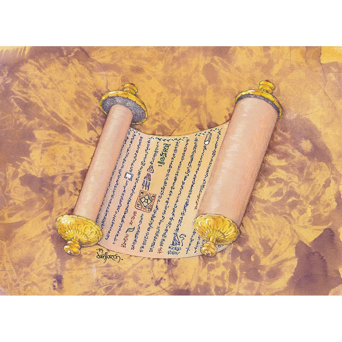 Merchant Scroll Print - Original Magic Art