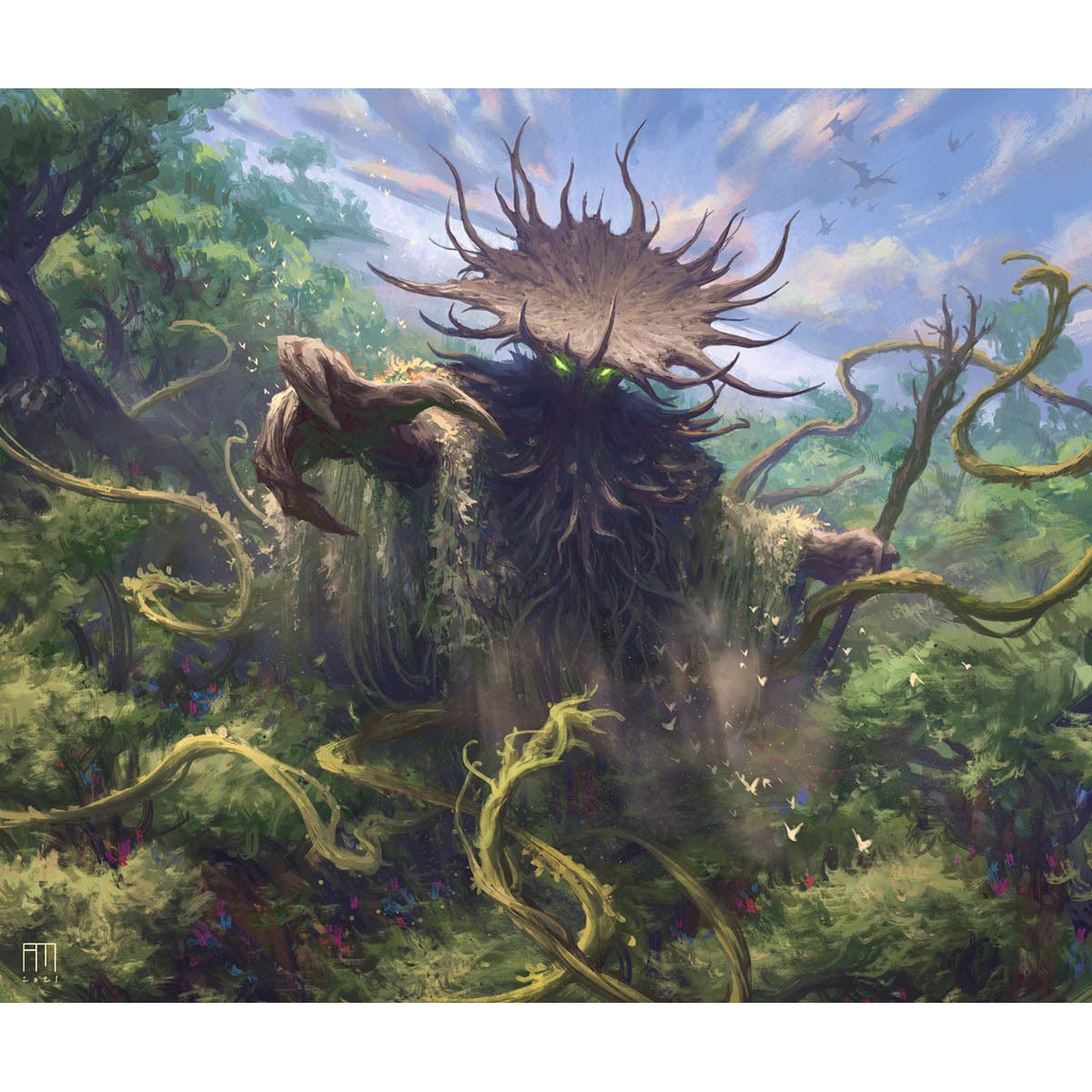 Nemata, Primeval Warden Print - Original Magic Art