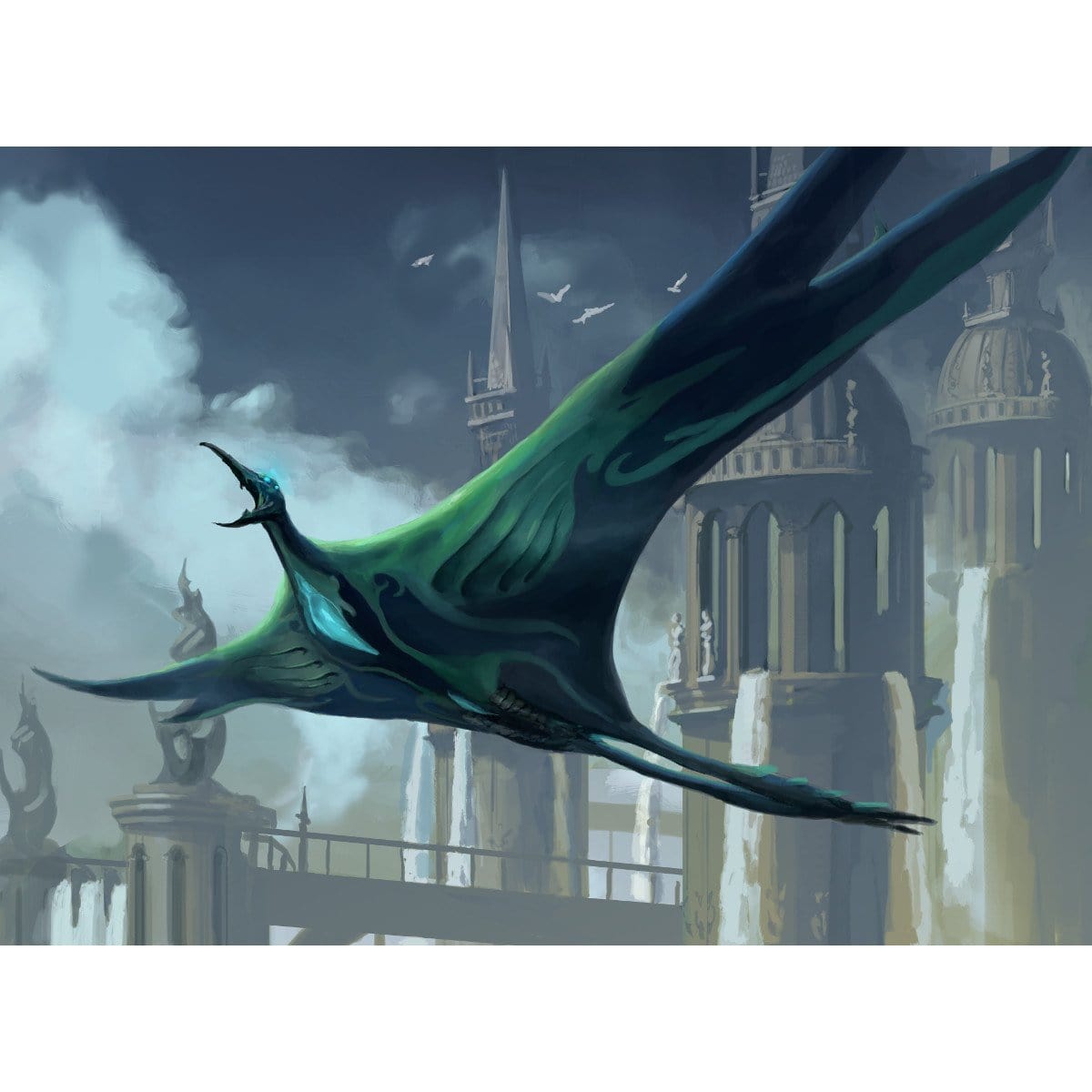 Cloudfin Raptor Print - Original Magic Art