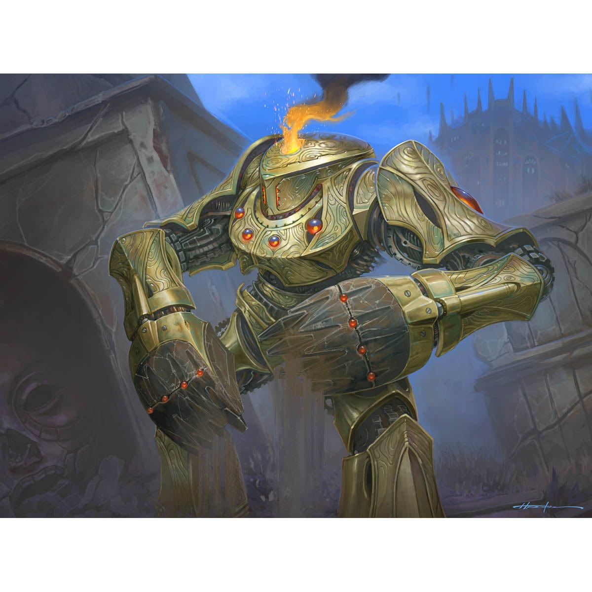 Hector Ortiz Tagged "Construct" - Original Magic Art