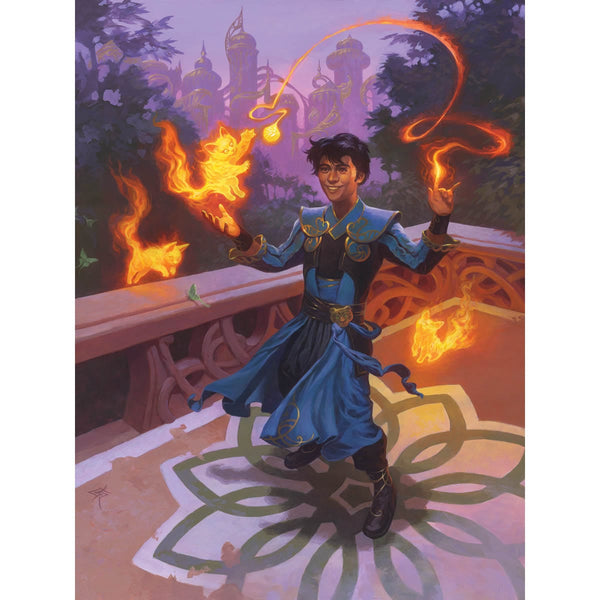 Young Pyromancer Print - Original Magic Art