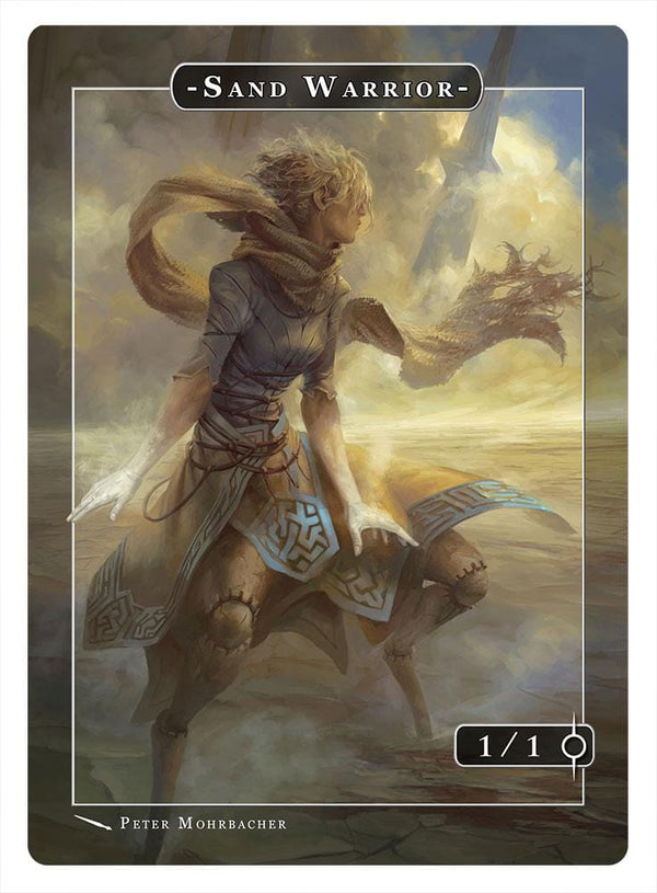 Sand Warrior Token (1/1) by Peter Mohrbacher - Original Magic Art