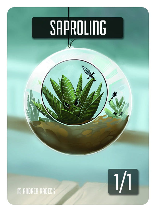 Saproling Token (1/1) by Andrea Radeck - Original Magic Art