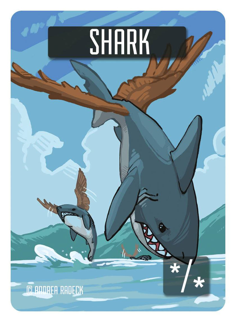 Magic Artist Tokens Tagged "Shark" - Original Magic Art