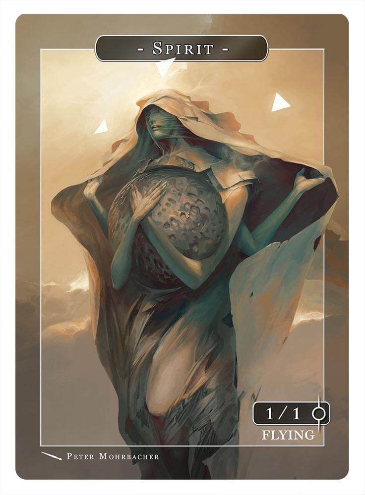 Spirit Token (1/1 - Flying) by Peter Mohrbacher - Original Magic Art