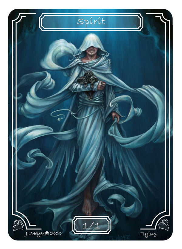 Spirit Token (1/1 - Flying) by Jennifer L. Meyer - Original Magic Art