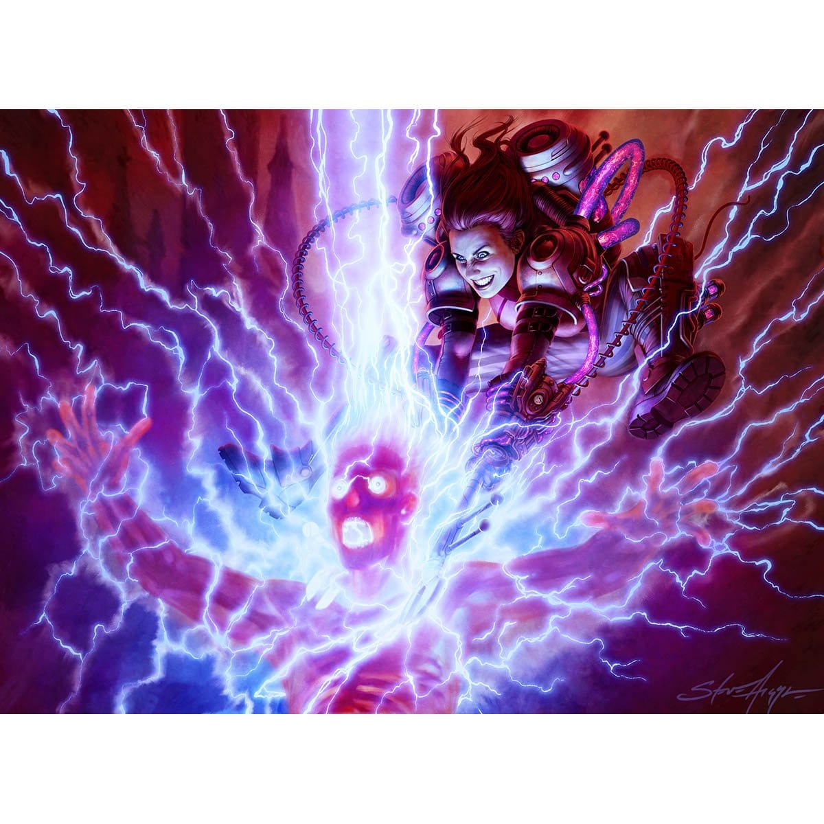 Steve Argyle Tagged "Instant" - Original Magic Art