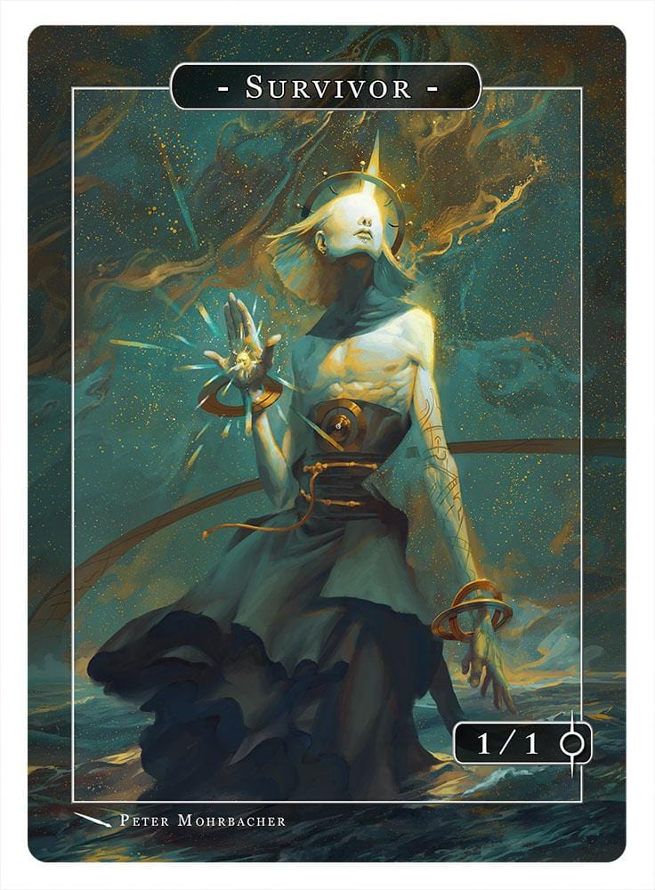 Survivor Token (1/1) by Peter Mohrbacher - Original Magic Art