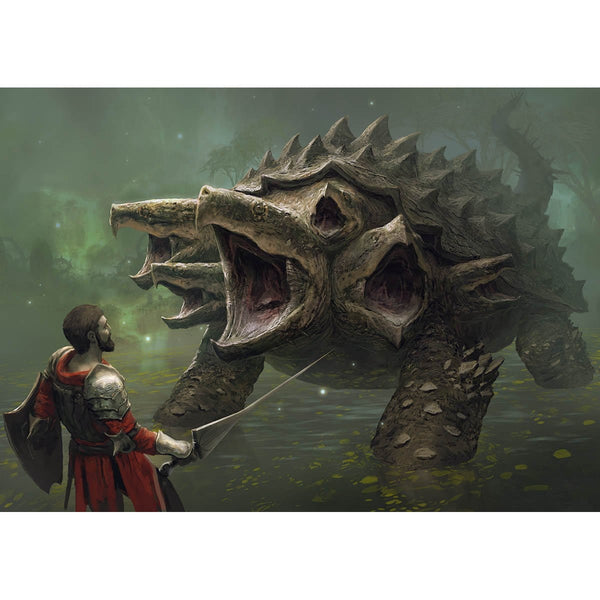 Johann Bodin Tagged "Turtle Hydra" - Original Magic Art