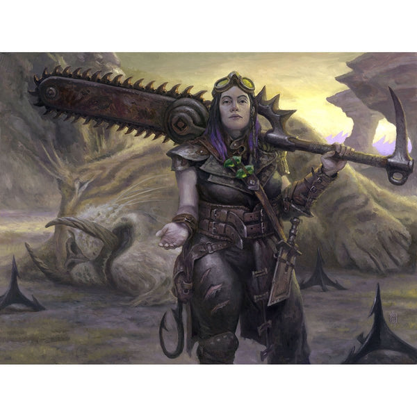 Titan Hunter Print - Original Magic Art