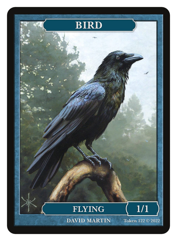 Bird Token (1/1 - Flying) by David Martin - Original Magic Art