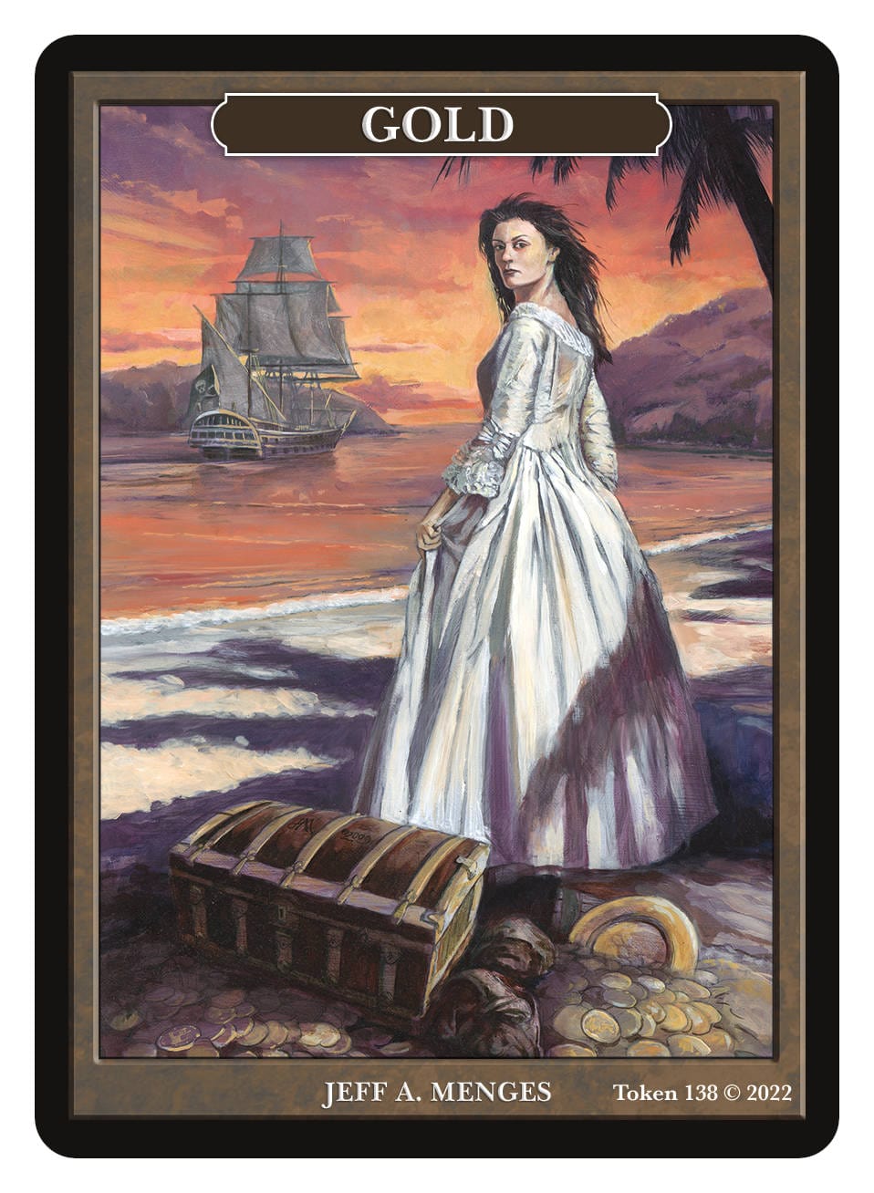 Gold Token by Jeff A. Menges - Original Magic Art