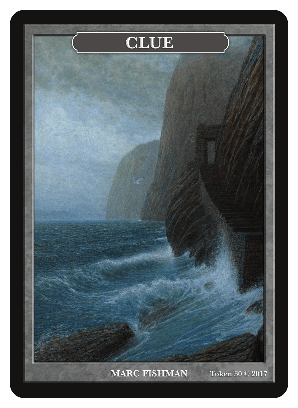 Clue Token by Marc Fishman - Original Magic Art