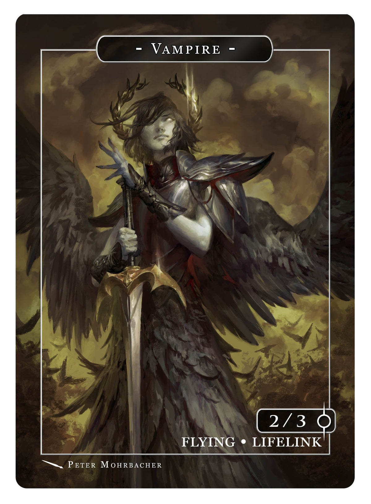 Vampire Token (2/3 - Flying, Lifelink) by Peter Mohrbacher - Original ...
