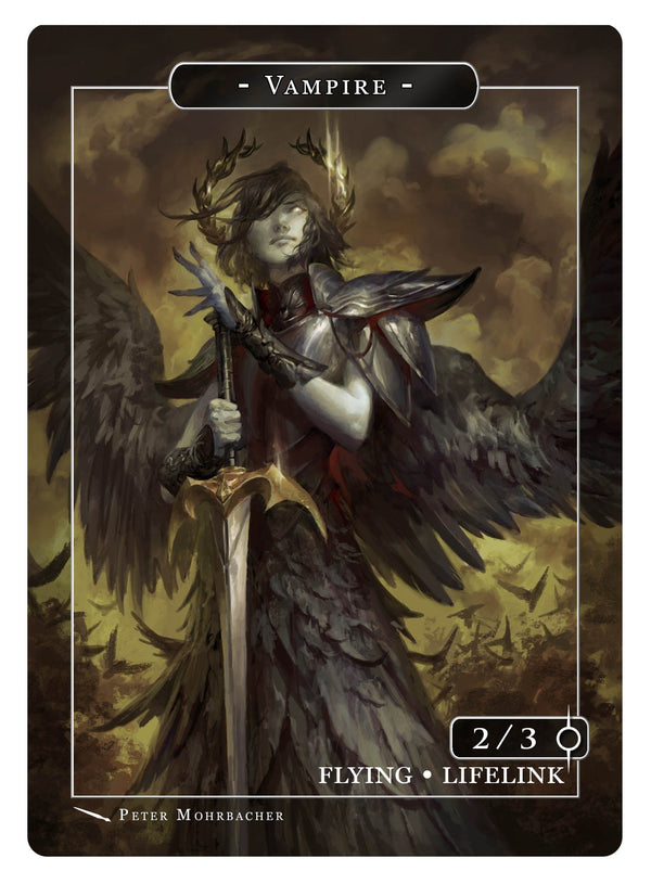 Vampire Token (2/3 - Flying, Lifelink) by Peter Mohrbacher - Original Magic Art