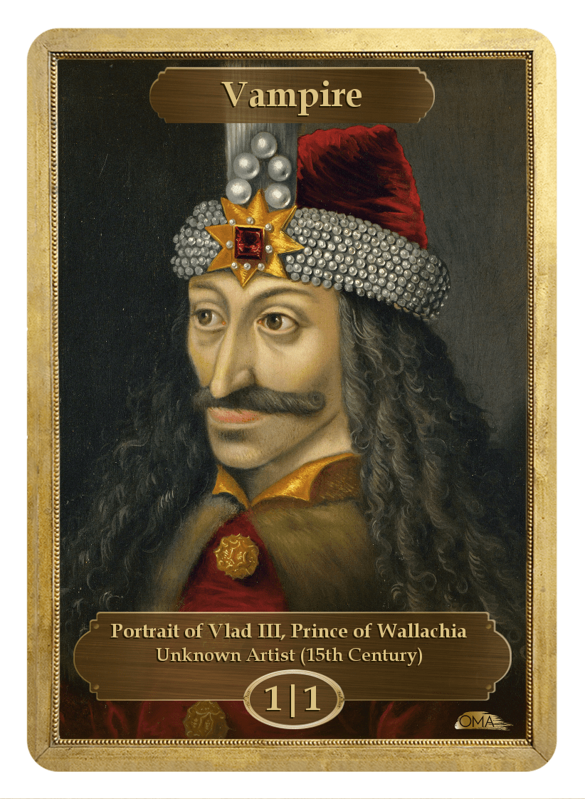 Vampire Token (1/1) by Unknown Artist - Original Magic Art