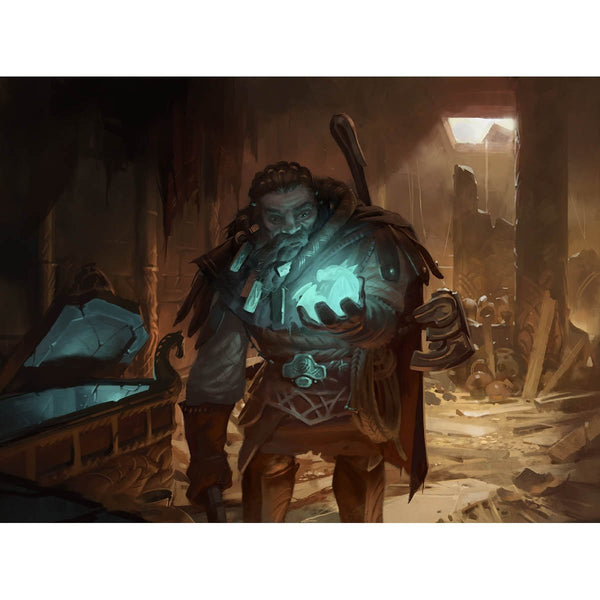 Kaldheim Tagged "Dwarf Rogue" - Original Magic Art