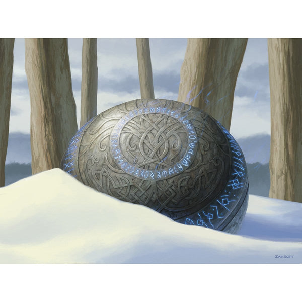 Weathered Runestone Print - Original Magic Art