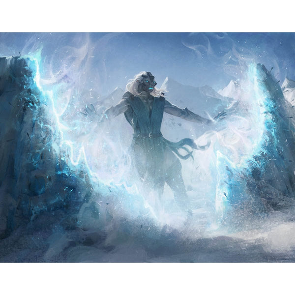 Cristi Balanescu Tagged "Giant Wizard" - Original Magic Art