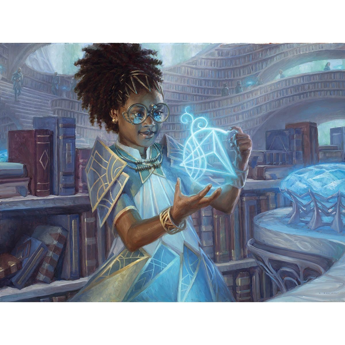 Zimone, Quandrix Prodigy Print - Original Magic Art
