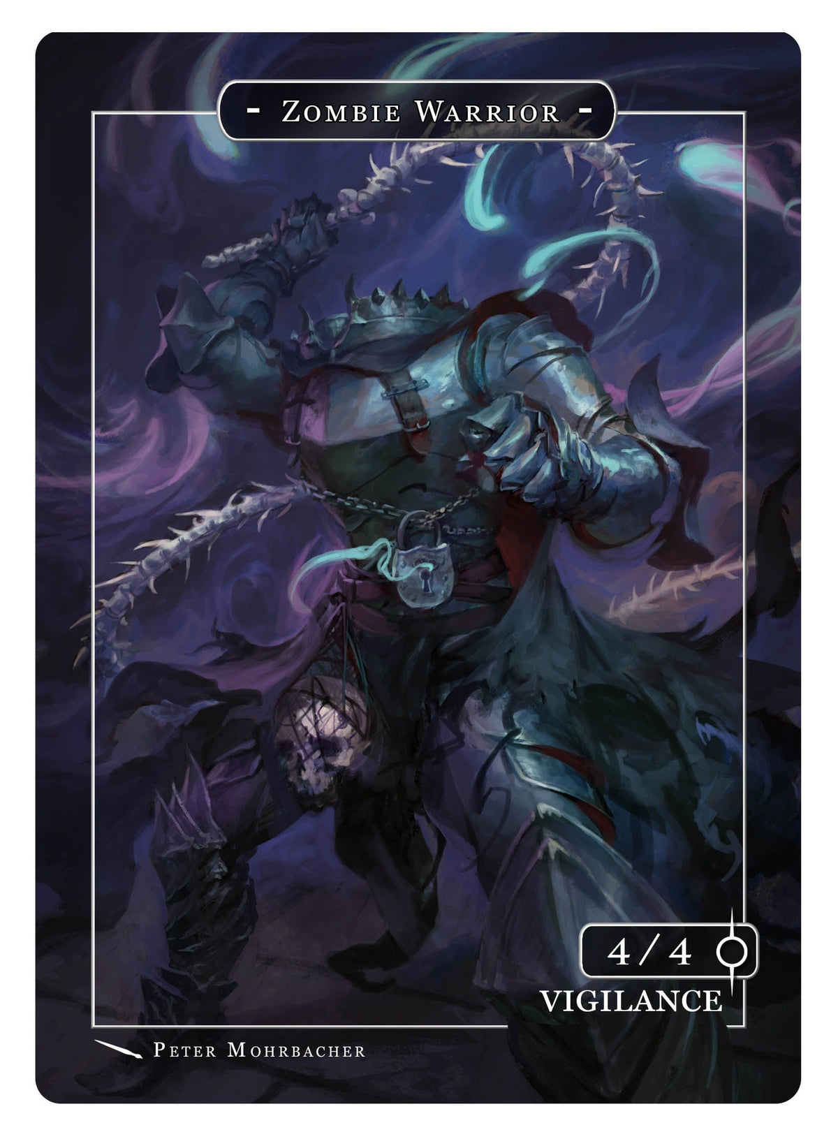 Zombie Warrior Token (4/4 - Vigilance) by Peter Mohrbacher - Original ...