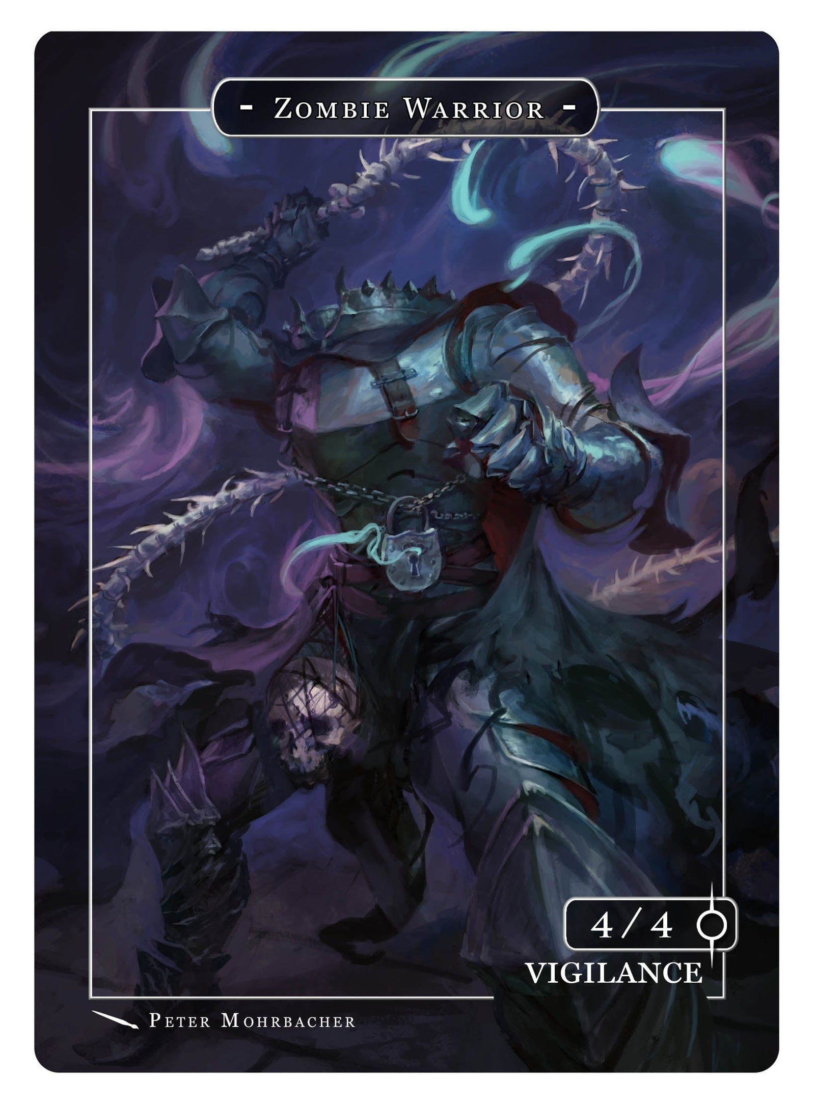 Peter Mohrbacher Tagged "Zombie Warrior" - Original Magic Art