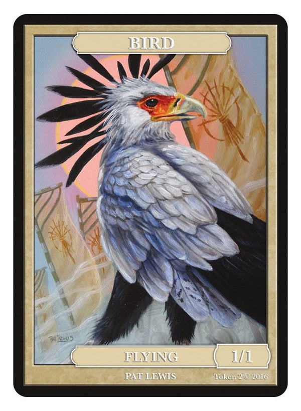 Bird Token (1/1) by Pat Lewis - Original Magic Art