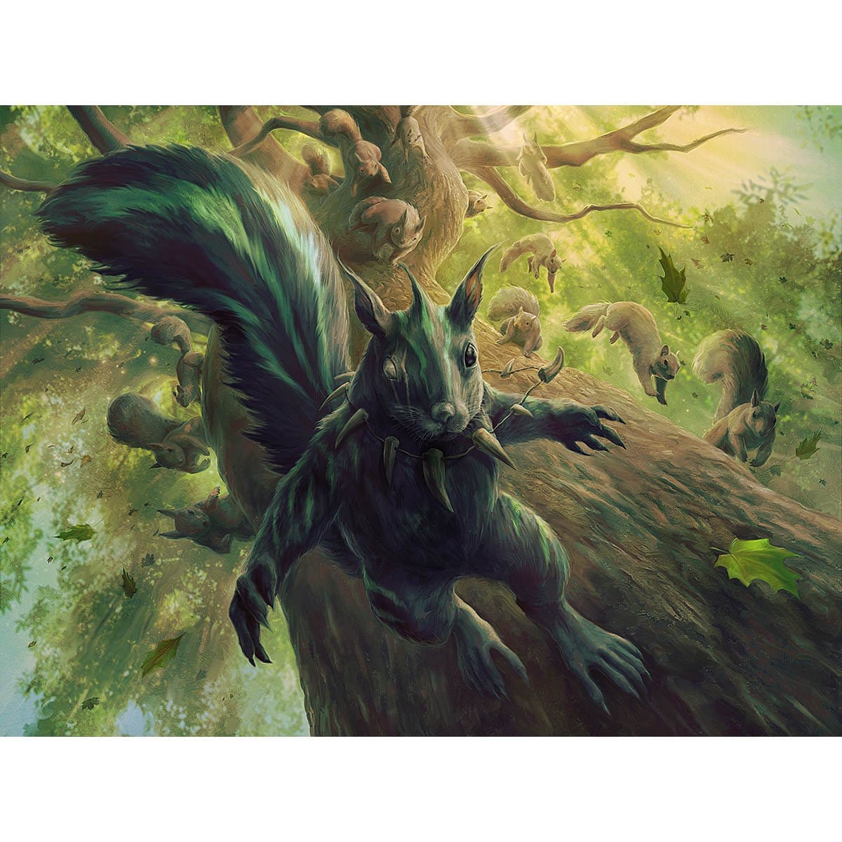 Chatterfang, Squirrel General Print - Original Magic Art