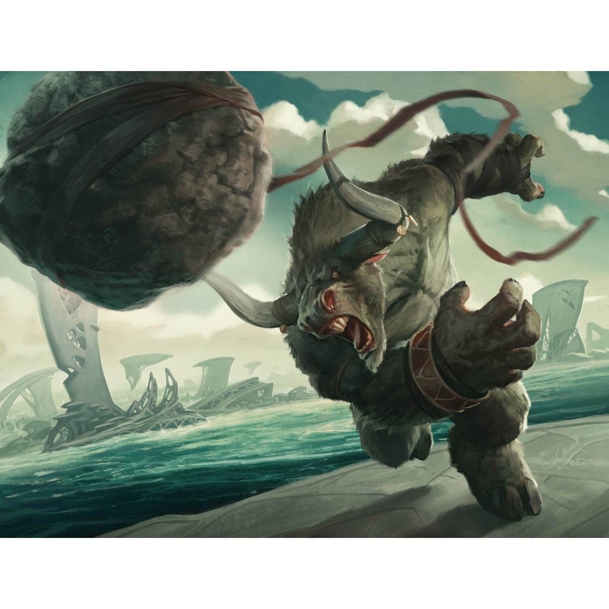 Minotaur Art New: Kaz The Minotaur – Dragonlance Nexus