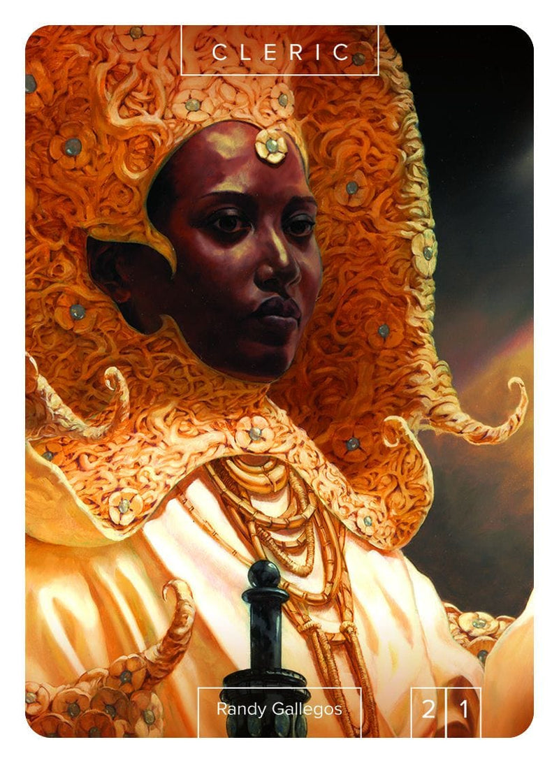 Cleric Token (2/1) by Randy Gallegos - Original Magic Art