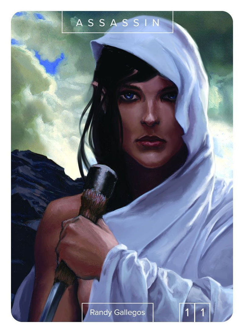 Assassin Token (1/1) by Randy Gallegos - Original Magic Art