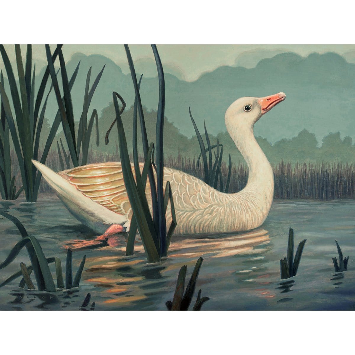 Secret Lair Tagged "Bird" - Original Magic Art