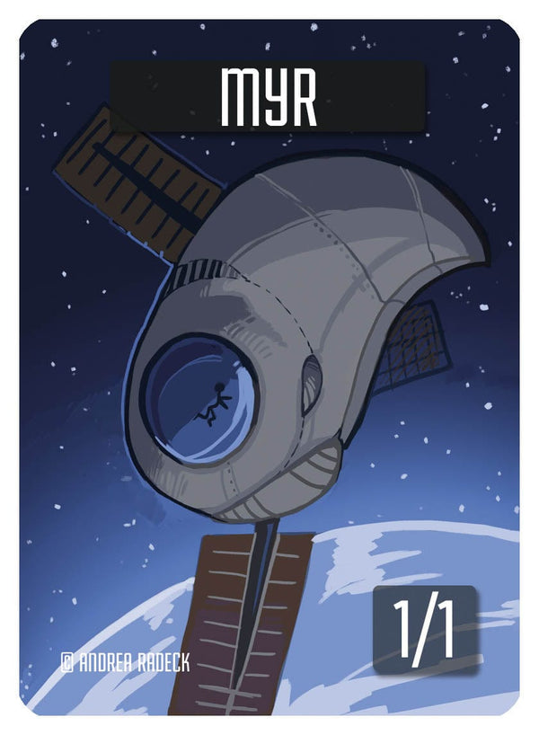 Myr Token (1/1) by Andrea Radeck - Original Magic Art