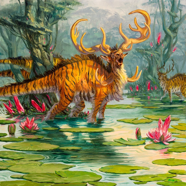 Trumpeting Gnarr Print - Original Magic Art
