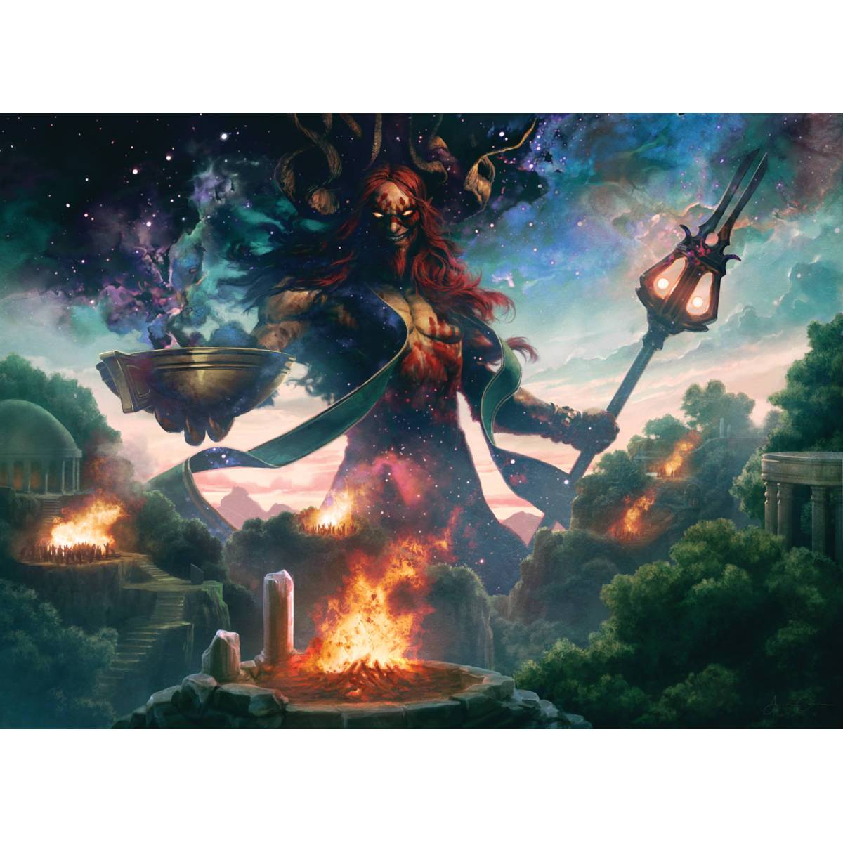 Xenagos, God of Revels Print - Original Magic Art